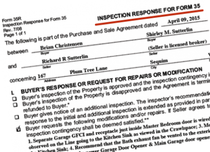 The Home Inspection and the Form 35R Inspection Response – iRealty ...